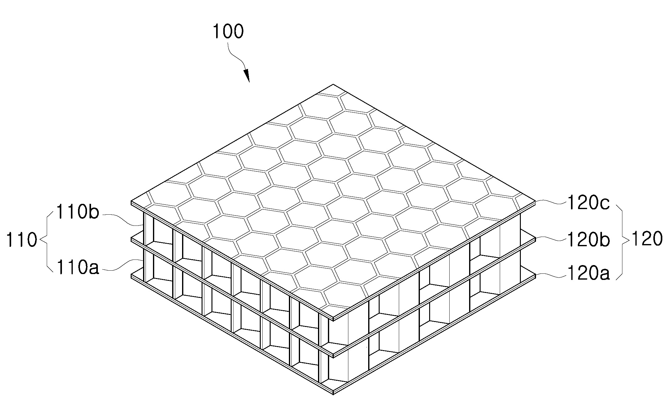 허니컴 샌드위치 구조의 전자기파 흡수체 및 이를 적용한 스텔스 구조물(RADAR ABSORBING WITH HONEYCOMB ...